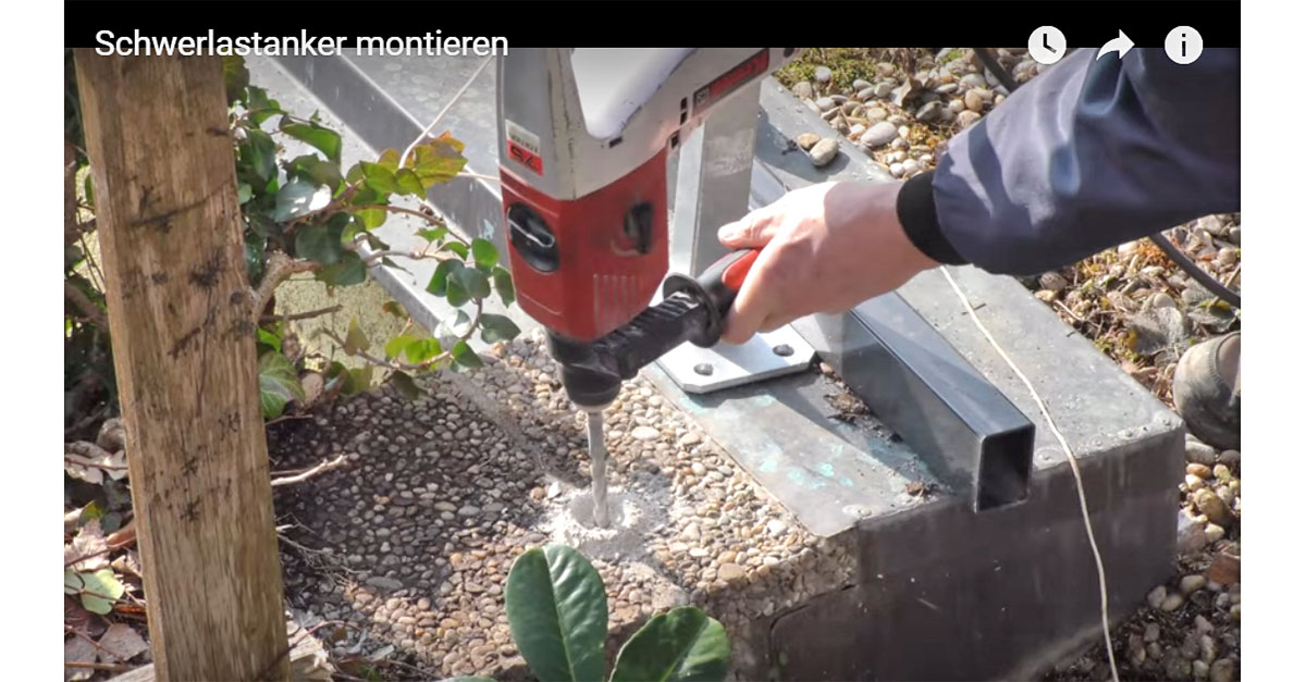 Ankerschrauben montieren | Video-Anleitung @ diybook.de